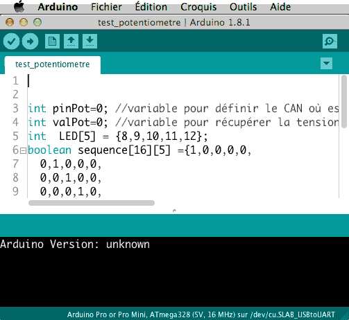 L Interface Du Logiciel Arduino