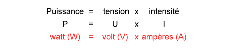 Pour définir une pile ou un accus, il faut donc connaître sa puissance ...